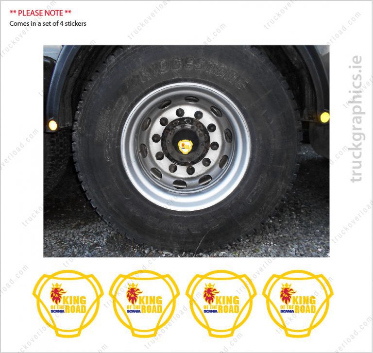 Scania King of the Road Wheel Stickers – Truck Overload